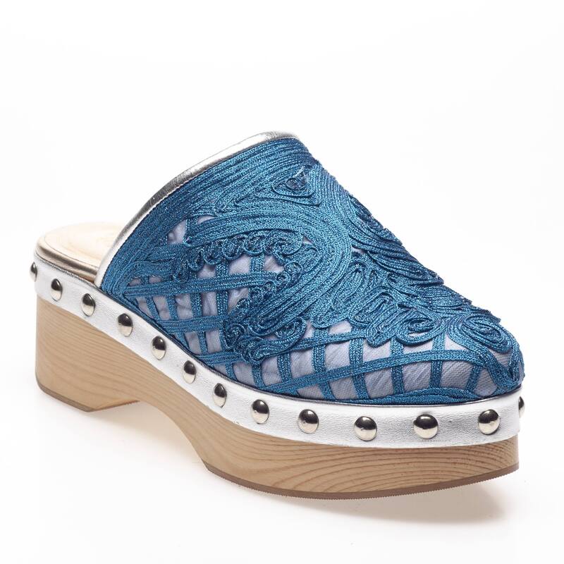 Eros & Psyche - Athenaida Clogs Blue – Whiteroom Concept